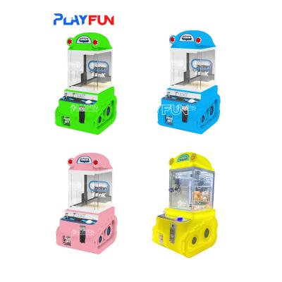 China Wholesale Cheap Coin Operated Colorful Plastic Toys Candy Super Tank Toy Gift Dolls Grabber Mega Crane Mini Claw Machine Toys for sale