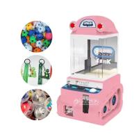 China Wholesale Cheap Coin Operated Colorful Plastic Toys Candy Super Tank Toy Gift Dolls Grabber Mega Crane Mini Claw Machine Toys for sale