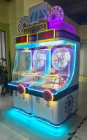 China 2-Player Coin Operated Ball Shooting Lucky Wheel Ticket Redemption Arcade Machine for Kids for sale