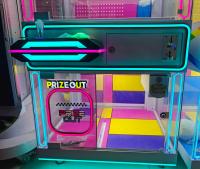 China Factory Price Wholesale Kids Transparent Claw Machine with Lucky Gift Box Plush Toy Crane Game for sale