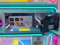 China Factory Price Wholesale Kids Transparent Claw Machine with Lucky Gift Box Plush Toy Crane Game for sale