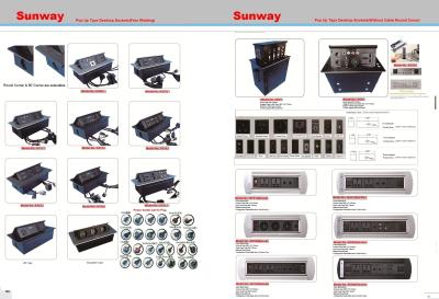 China Electric/Manual Flip Desktop Sockets/Tabletop socket, for sale