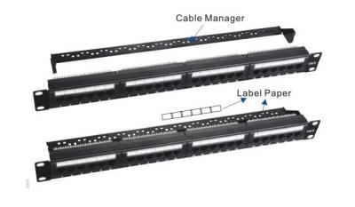 China Cat.5e(Cat.6) Patch Panel with cable management for sale