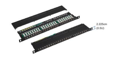 China 24 Port STP Cat.5E(Cat.6) Patch Panel(0.5U) for sale