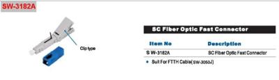 China SC Fiber optic Fast Connector for sale