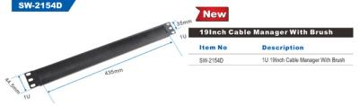 China 19inch cable manager with brush for sale