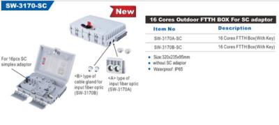 China 16 cores outdoor FTTH box for sale