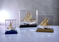 China Zinc Alloy Arab Fishing Boat Culture Souvenirs As Business Gifts Custom Logo Available for sale