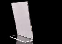 China Custom Clear Acrylic Sign Display Stands For Hospital / Commercial Purpose for sale