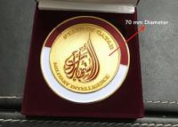 China Round Shape Custom made Trophy , Raised Logo Metal Army Badge Coin for sale