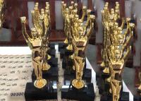 China Gold Plated Custom Trophy Cup Metal Alloy Material Type For Winners for sale