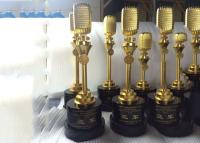 China Microphone Design Music Award Trophy For Musical Competition Custom Service Available for sale