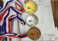 China Zinc Alloy Material Custom Sports Medals Ribbons For Enterprise Activity for sale