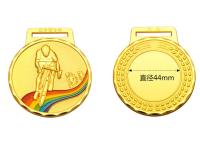 China Cycle Racing Metal Custom Sports Medals And Ribbons 110 Gram For Championship for sale