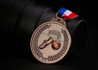 China Double - Sided Metal Custom Sports Medals , Kids Football Medals Customs Service Available for sale