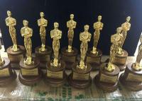 China figure Award Metal Cup Trophy Zinc Alloy Material With Black Crystal Base for sale