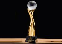 China Company Celebration Metal Trophy Cup With Silk Screen Printed Logo for sale