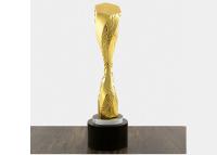China Irregular Shape Metal Trophy Cup Art Collectible Use Three Colors Available for sale