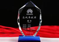 China K9 Crystal Glass Awards For Student School Activities / Sports Competition Winners for sale