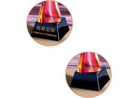 China 35cm Height Colored Glaze Award Cups Trophies Custom Logo Service Accepted for sale