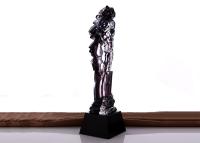 China Special Abstract Design Colored Glaze Trophy Cup , Crystal Base Custom Trophy Awards for sale