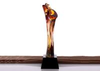China Classical Pillar Shape Custom Made Trophy , Colored Glaze Award Cups Trophies for sale