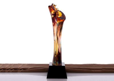 China Classical Pillar Shape Custom Made Trophy , Colored Glaze Award Cups Trophies for sale