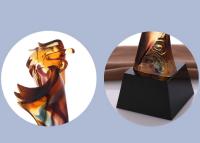 China Classical Pillar Shape Custom Made Trophy , Colored Glaze Award Cups Trophies for sale
