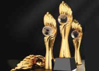 China Custom Made Resin Trophy Cup / Award Cups Trophies With Crystal Ball for sale