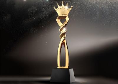China 32cm Height Polyresin Trophy With Crown On The Top Custom Size & Color Available for sale