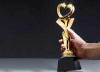 China Personalized Resin Trophy Cup , Epoxy Resin Material Trophies And Awards for sale