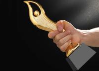China Epoxy Resin Trophies And Awards Gold / Silver / Copper Plated Type Optional for sale