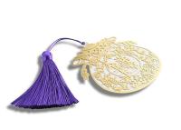 China Hollow - Carved Design Metal Decorations Crafts , Zinc Alloy Material Bookmark for sale