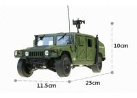 China Green Plated Home Decor Crafts , Electronic Military SUV Vehicles Model for sale