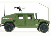 China Green Plated Home Decor Crafts , Electronic Military SUV Vehicles Model for sale