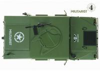 China Green Plated Home Decor Crafts , Electronic Military SUV Vehicles Model for sale