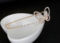 China Alloy Material Butterfly Breastpin / Scarf Buckle , Trendy Metal Craft Ornaments for sale