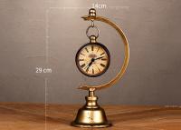 China Home / Office Decoration Ancient Style Table Clock Iron Material Made for sale