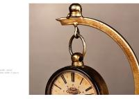 China Home / Office Decoration Ancient Style Table Clock Iron Material Made for sale