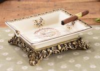 China High End Ceramic Decorations Crafts For House Decorations With Resin Base for sale