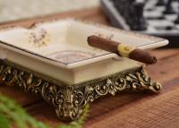 China High End Ceramic Decorations Crafts For House Decorations With Resin Base for sale