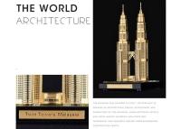 China Famous Building Home Decorations Crafts , Malaysia Twin Tower Tourism Souvenirs for sale