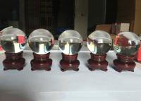 China Transparent Glass Ball Crystal Decoration Crafts 2 - 30cm Diameter Optional for sale