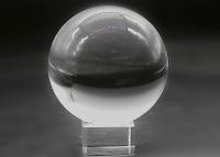 China Transparent Glass Ball Crystal Decoration Crafts 2 - 30cm Diameter Optional for sale