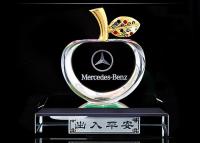 China Automobile Perfume K9 Crystal Glass Ornament Crafts With Custom Engraving Logo for sale