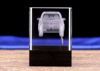 China Original Design Crystal Decoration Crafts With 3D Laser Engraving Car Model for sale