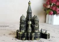 China Custom Service DIY Craft Gifts Antique Electroplated Kremlin Buildings Model for sale