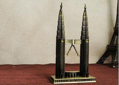 China Plated Type Malaysia Petronas Twin Towers Pewter Tourist Souvenirs for sale