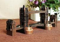 China Table Decoration World Famous Building Model / London Tower Bridge Model for sale