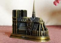 China Metal Alloy DIY Craft Gifts Well - Known World Building / Notre Dame De Paris 3D Model for sale
